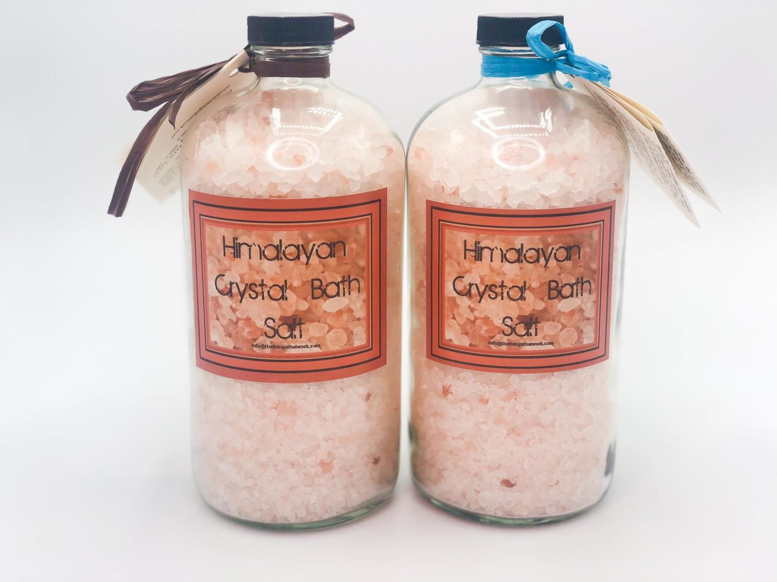 Himalayan Bath Salt Glass Bottle – Rain Medi Spa & Salon